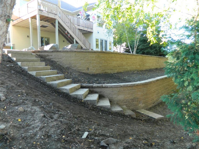 Brick and Block stairs | Devine Design Hardscapes