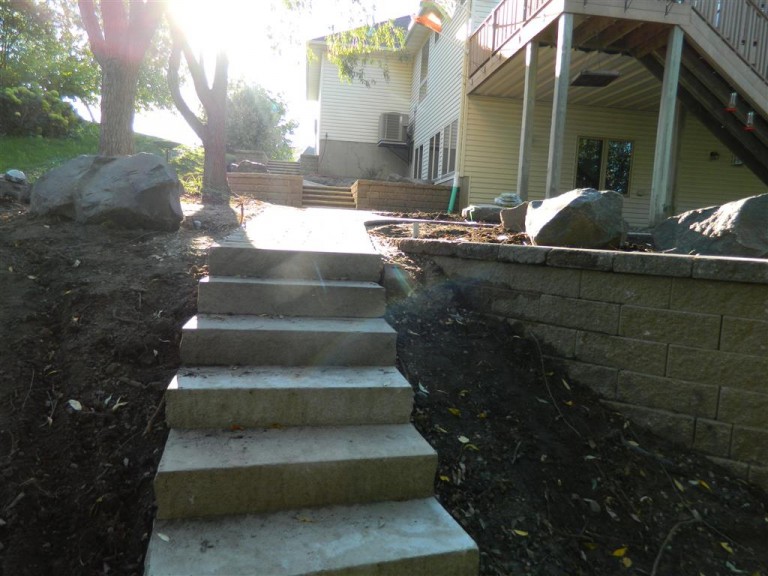 Brick and Block stairs | Devine Design Hardscapes