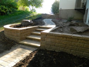 Brick and Block stairs | Devine Design Hardscapes