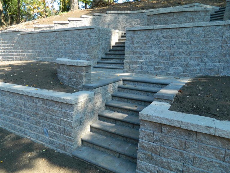 Brick and Block stairs | Devine Design Hardscapes