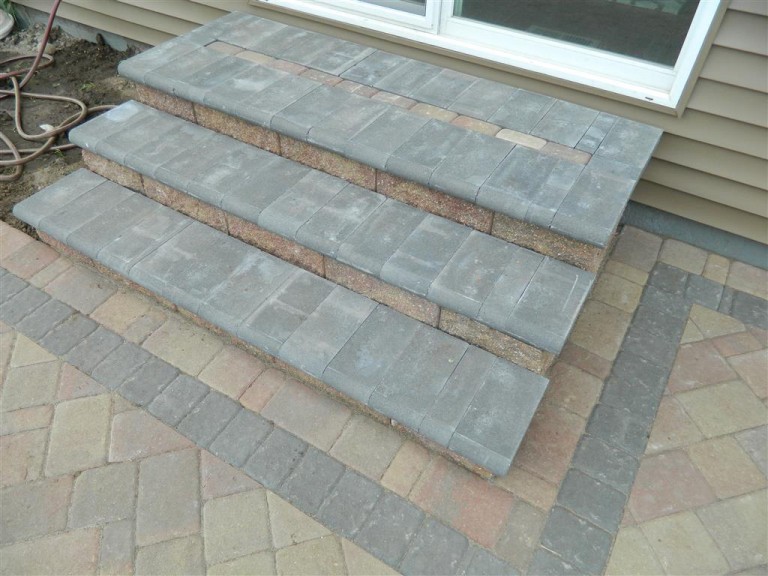 Brick and Block stairs | Devine Design Hardscapes