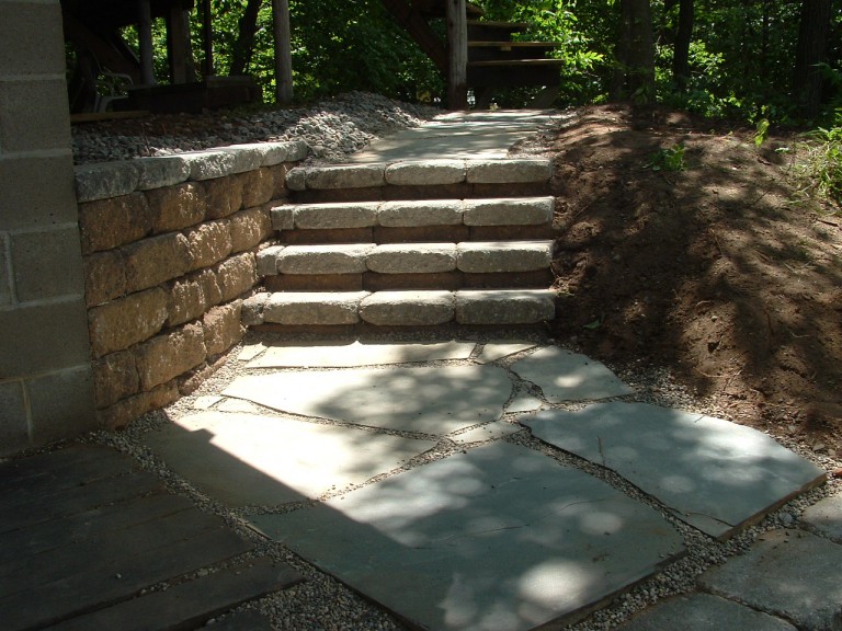 Brick and Block stairs | Devine Design Hardscapes