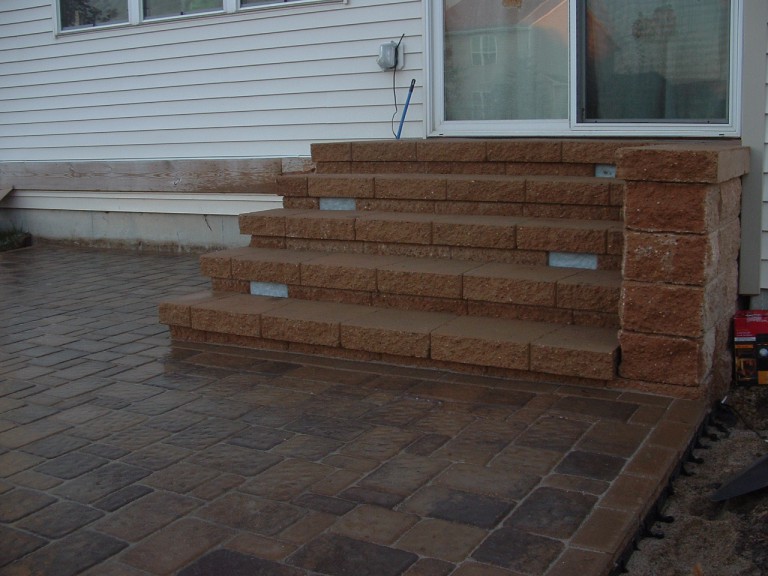 Brick and Block stairs | Devine Design Hardscapes