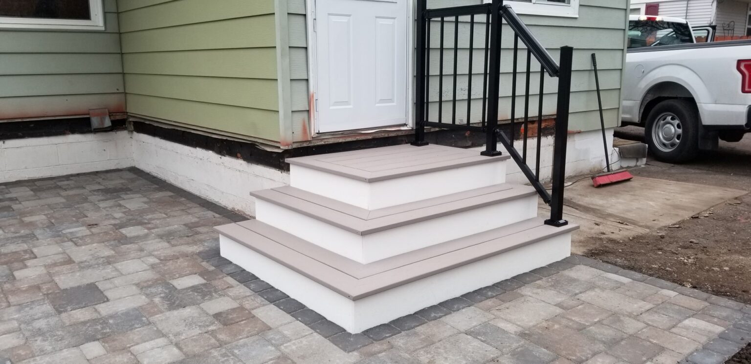 Composite Pre-Built Steps for the Front & Back Door