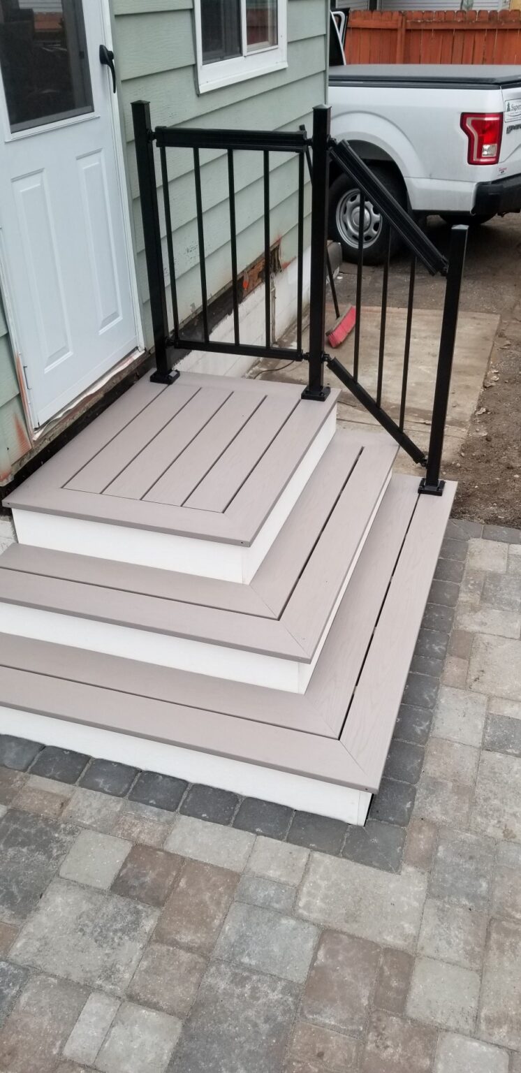 Composite Pre-Built Steps for the Front & Back Door